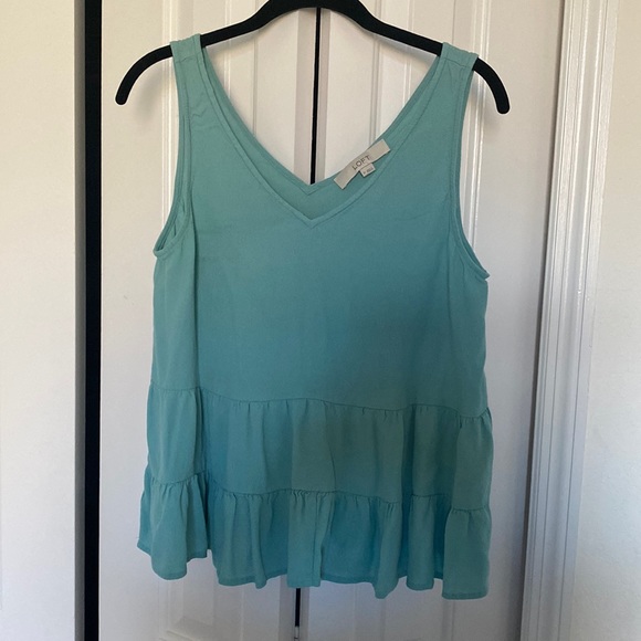 LOFT | Tops | Ruffled Loft Tank | Poshmark